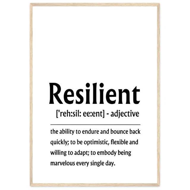 Modroom Resilient Print Resilient Definition Poster Dictionary Print ...