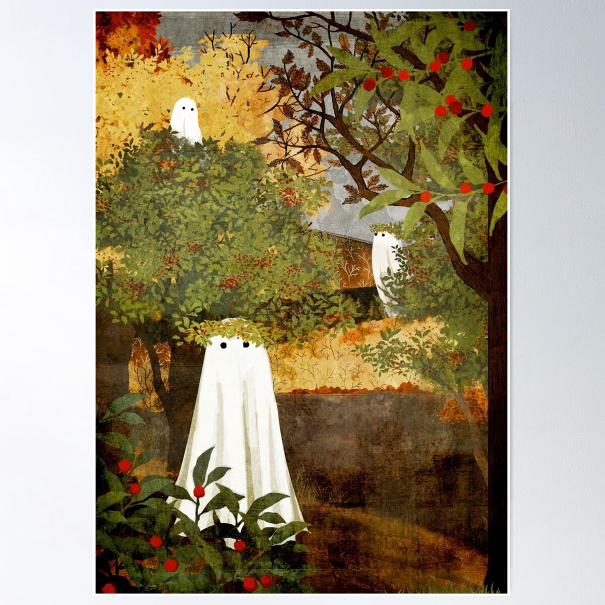Modroom Rowan Ghosts Poster, Modern Decor, 12x18 UNFRAMED - Walmart.com