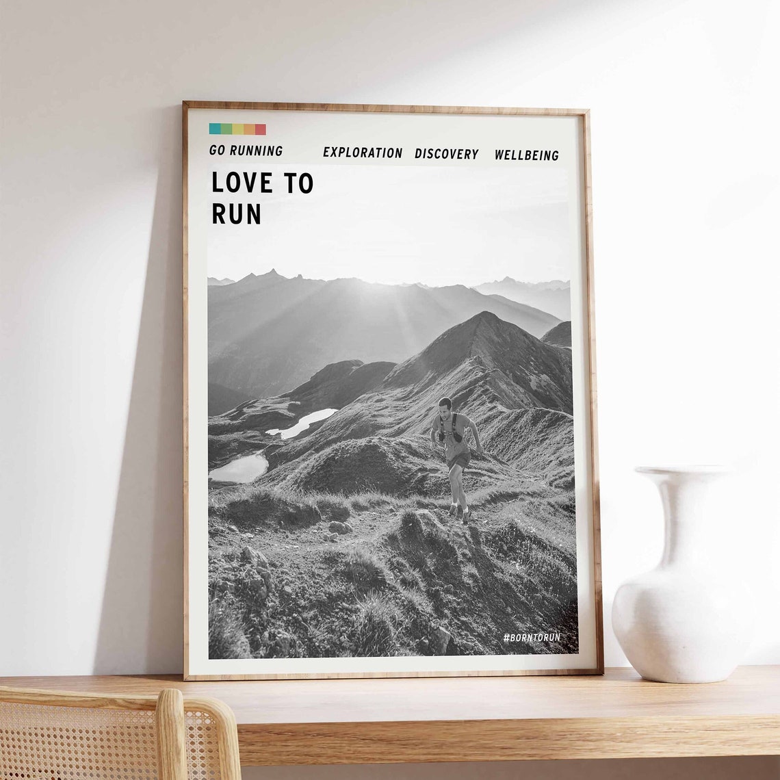 Modroom Running Poster, Jogging Print, Adventure Wall Art, Gift For ...