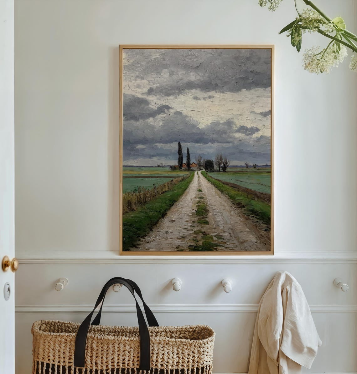 Modroom Rustic Country Road Poster Rural Path Landscape Wall Art ...
