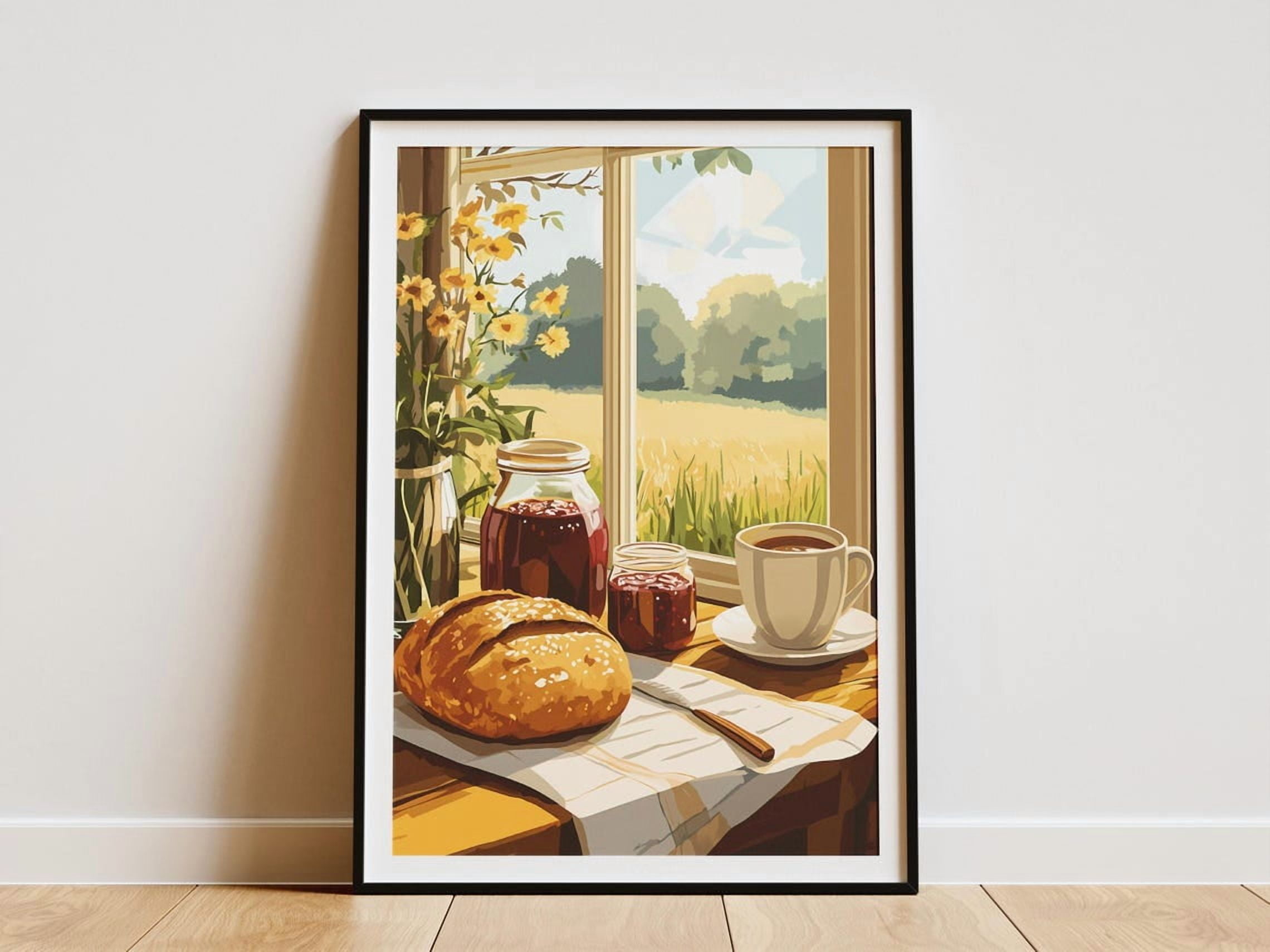 Modroom Rustic Kitchen Table Poster Print Farmhouse Decor Countryside ...