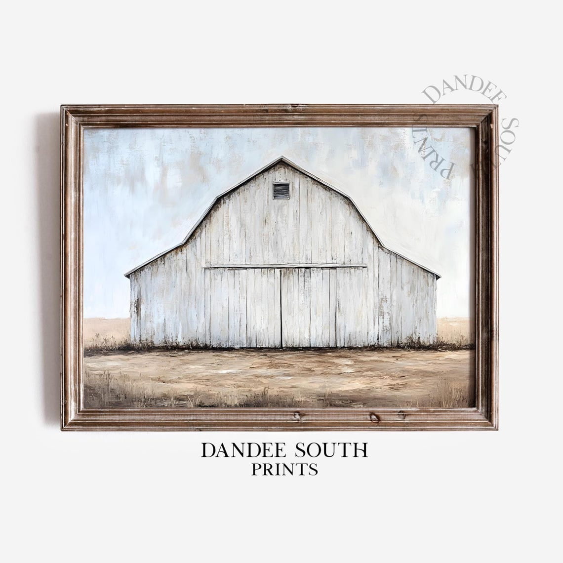 Modroom Rustic Old Barn Poster, Vintage Rural Landscape Wall Art ...