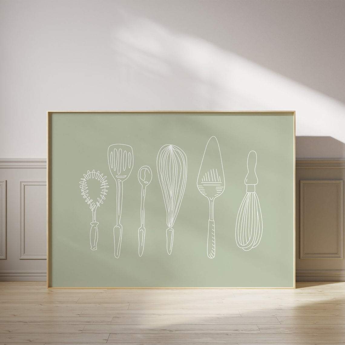 Modroom Sage Green Kitchen Wall Art Kitchen Food Art Print Kitchen Wall ...
