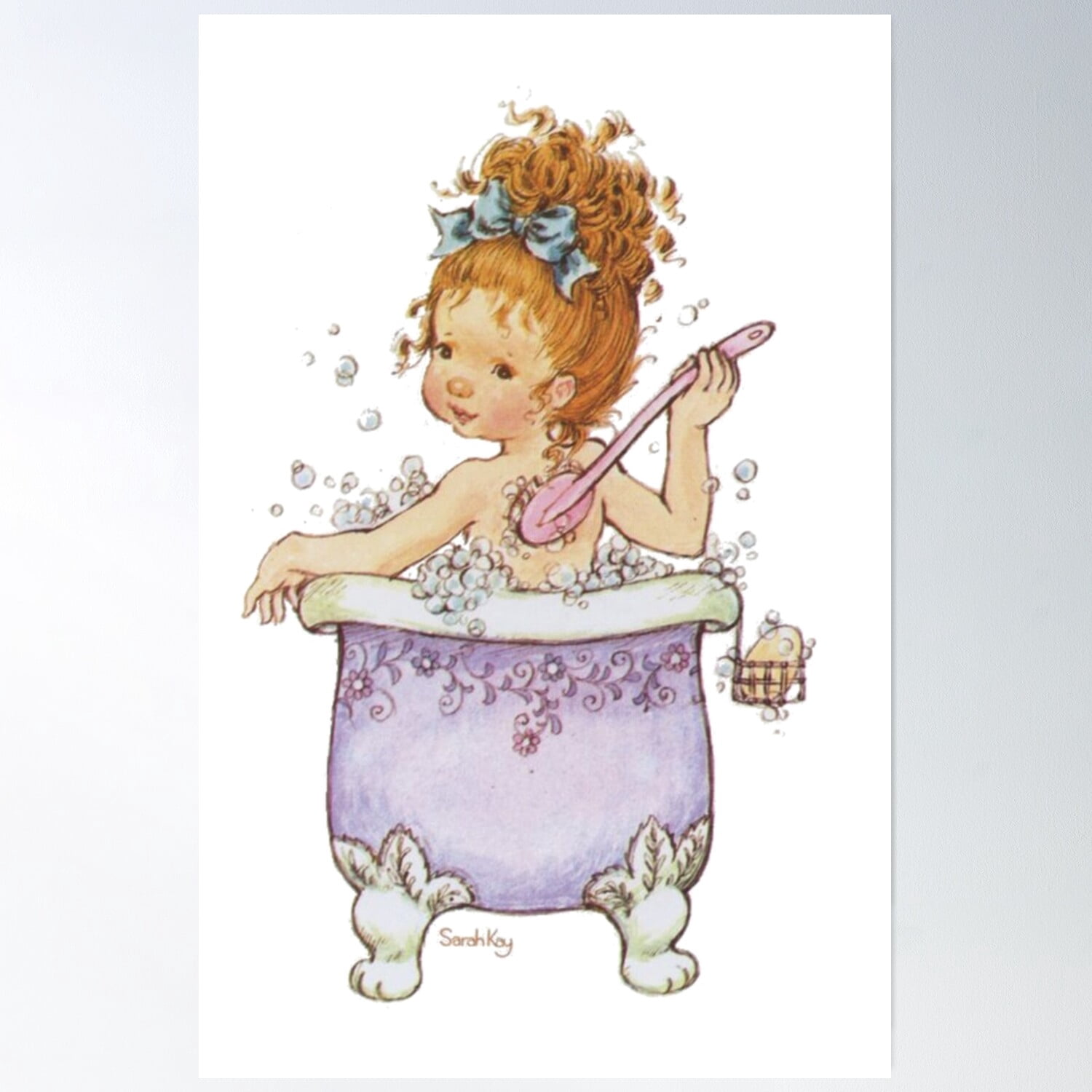Modroom Sarah Kay - Bath Time Poster Wall Art, Modern Wall Decor, 8x12 ...