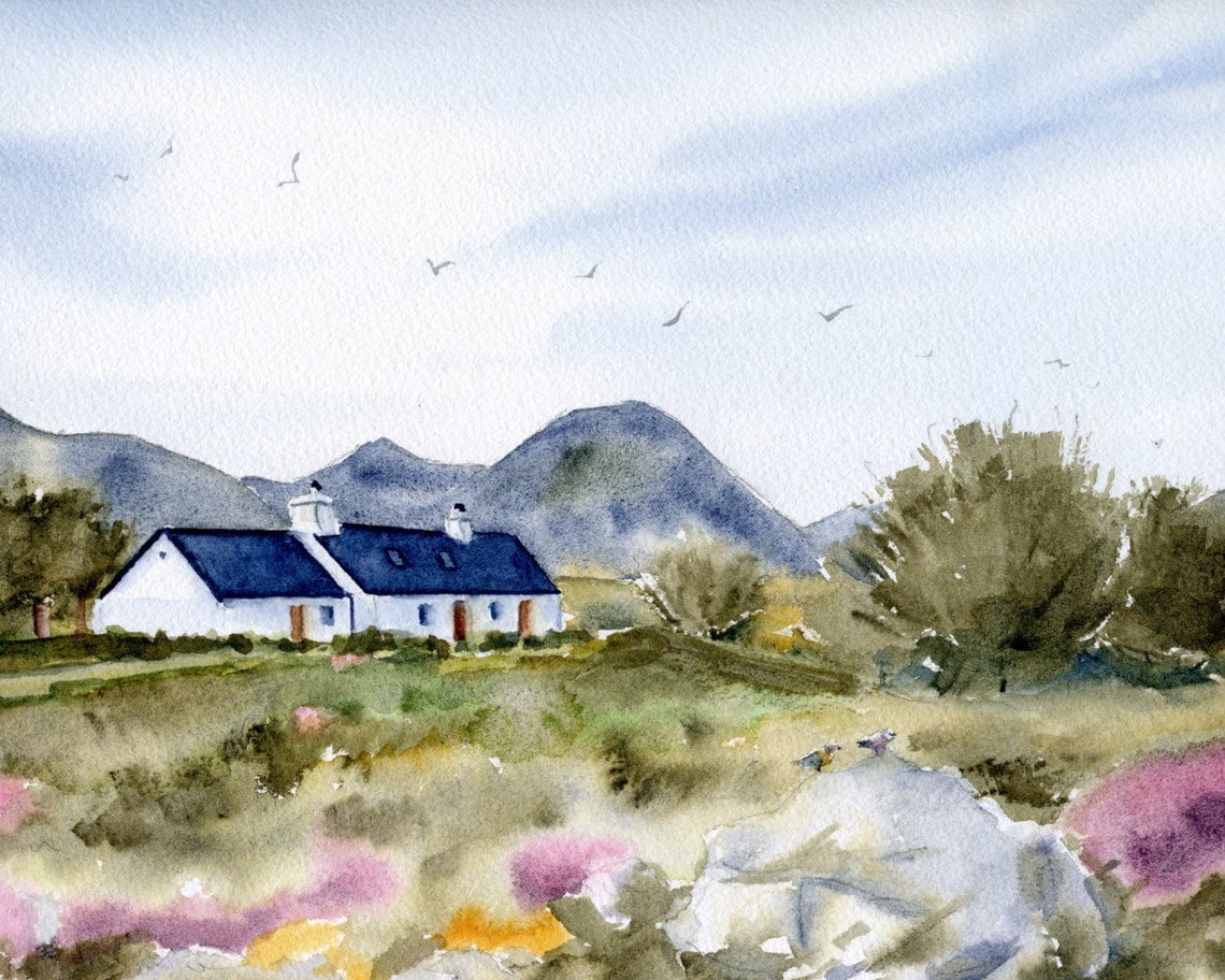 Modroom Scotland Painting Glencoe Print Large Art Print Scottish ...
