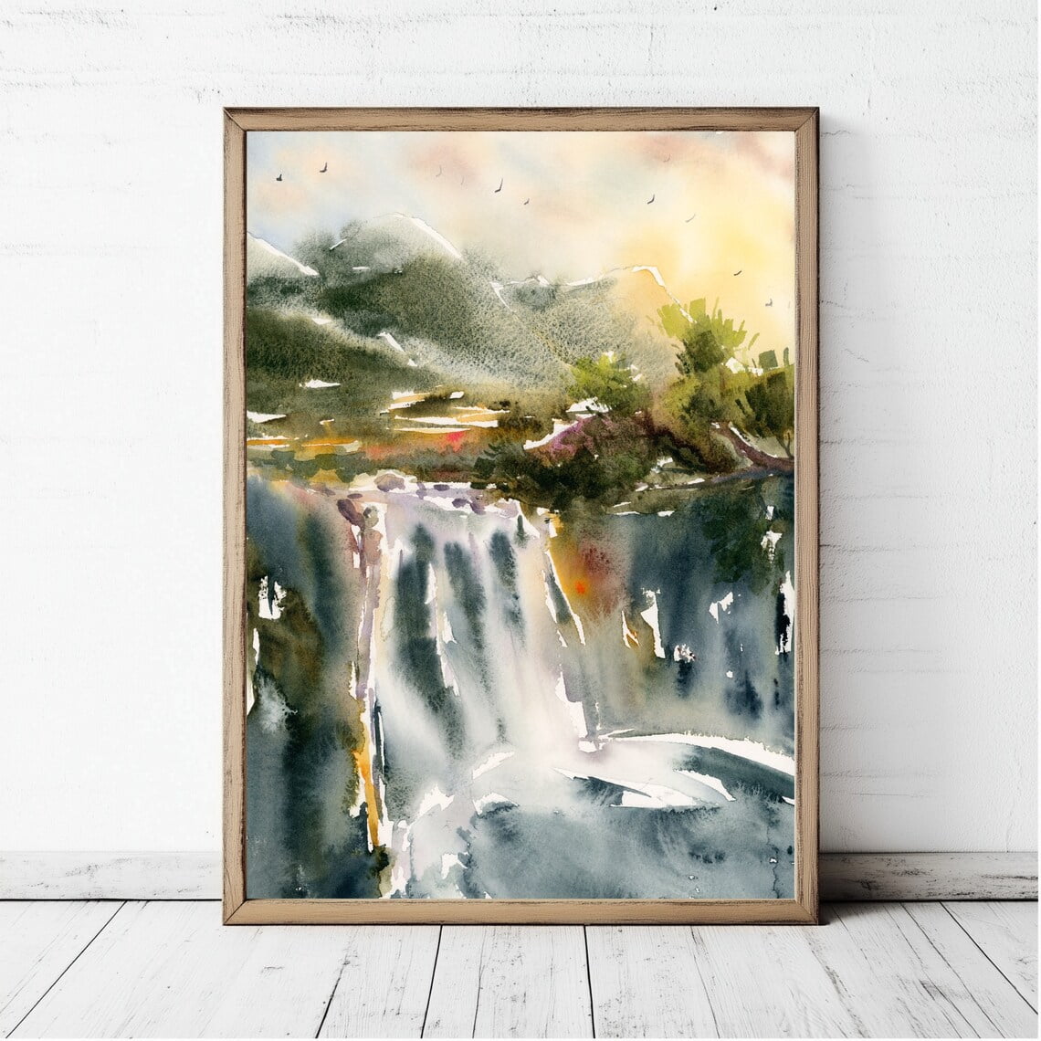 Modroom Scottish Landscape Painting Fairy Pools Art Print Isle Of Skye ...