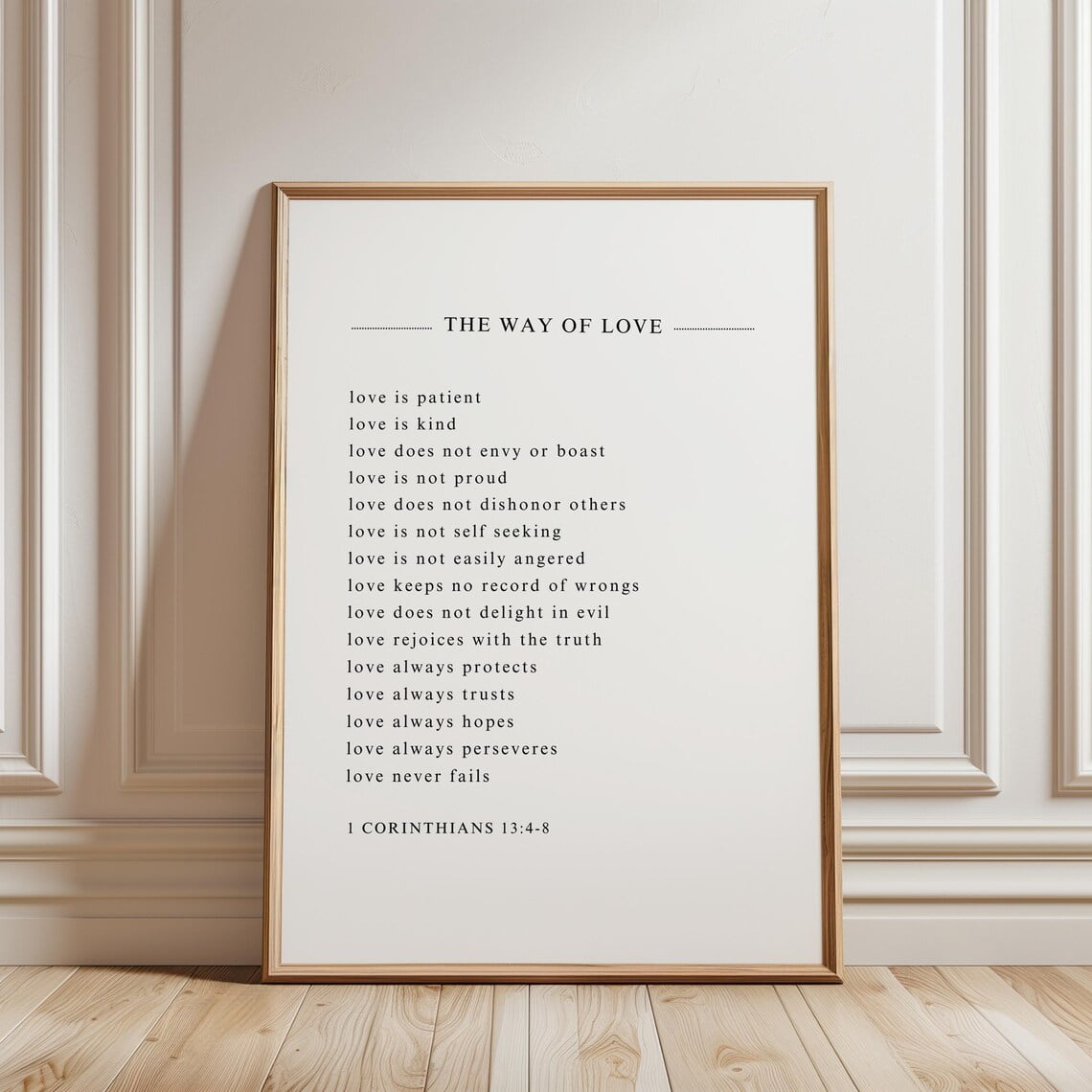 Modroom Scripture 1 Corinthians 13 Christian Wedding Decoration First ...
