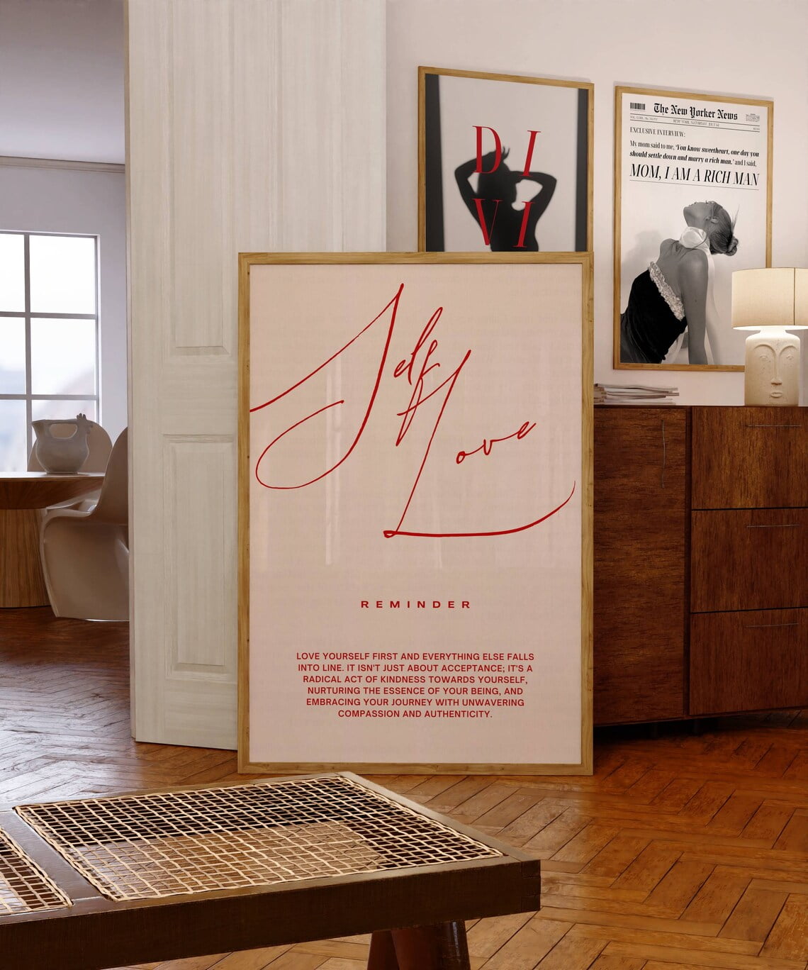 Modroom Self Love Print, Self Love Poster, Trendy Positivity Poster ...