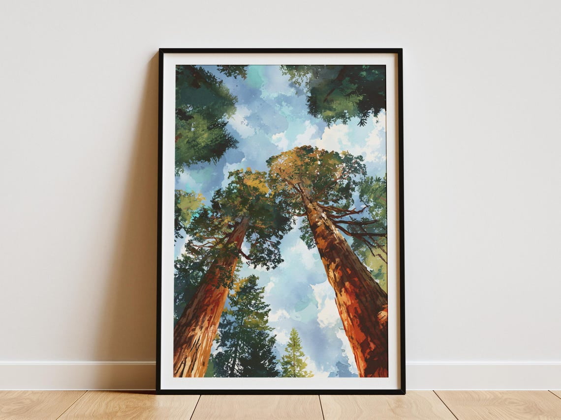 Modroom Sequoia National Park Giant Sequoia Trees Landscape Poster ...