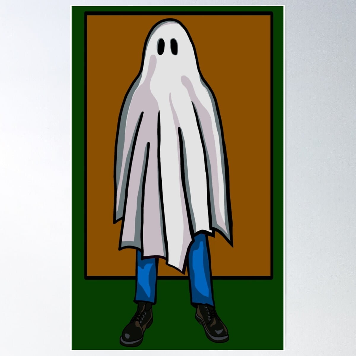 Modroom Sheet Ghost Poster, Modern Decor, 24x36 UNFRAMED - Walmart.com