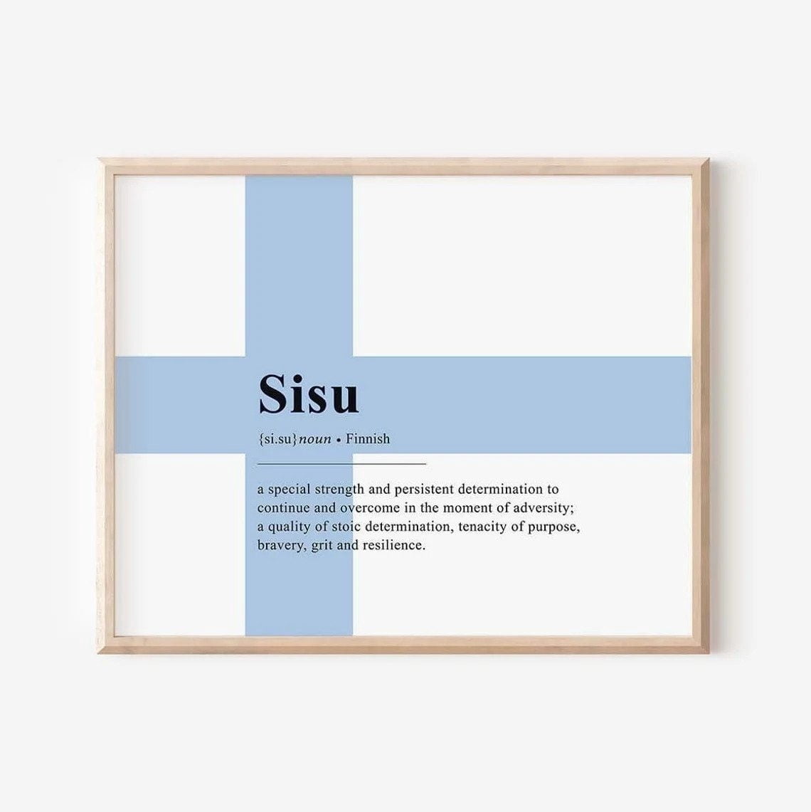 Modroom Sisu Definition Print, Nordic Print, Sisu Sign, Sisu Print ...
