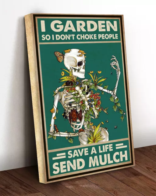 Modroom Skeleton Skull I Garden So I Don'T Choke People Save A Life ...