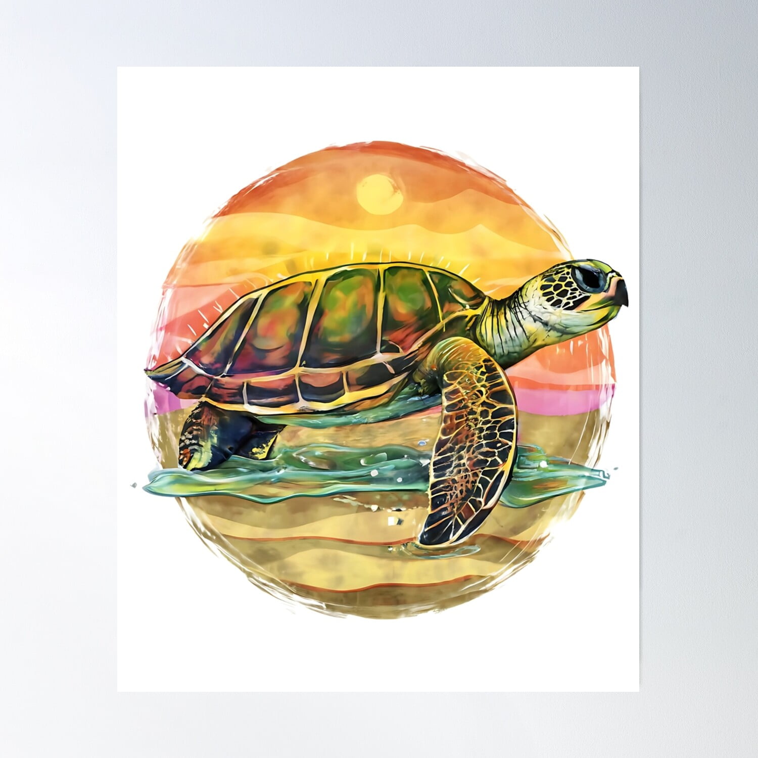 Modroom Slow And Steady Poster Wall Art, Modern Wall Decor, 8x12 ...