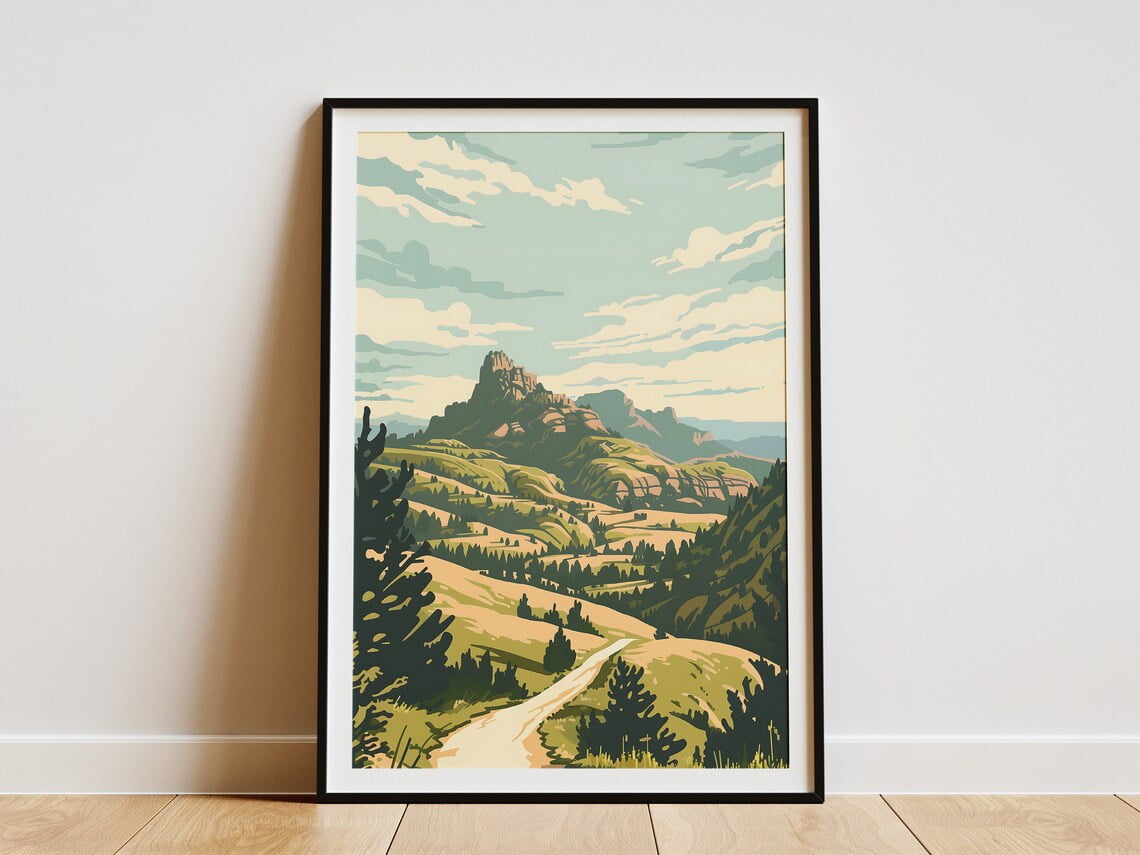 Modroom South Dakota Black Hills Poster Landscape Poster Nature, Modern ...