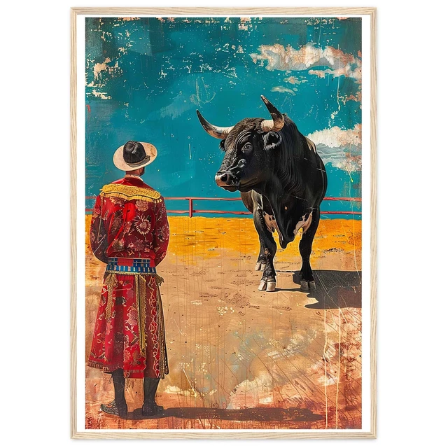Modroom Spanish Bullfighting Print Traditional Spanish Poster Latin ...