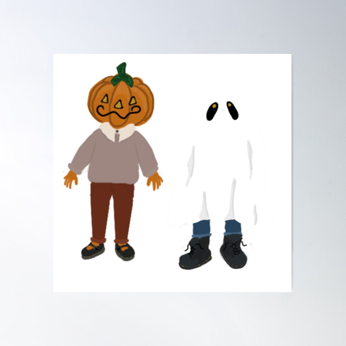 Modroom Spooky Friends Poster, Modern Decor, 24x24 UNFRAMED - Walmart.com