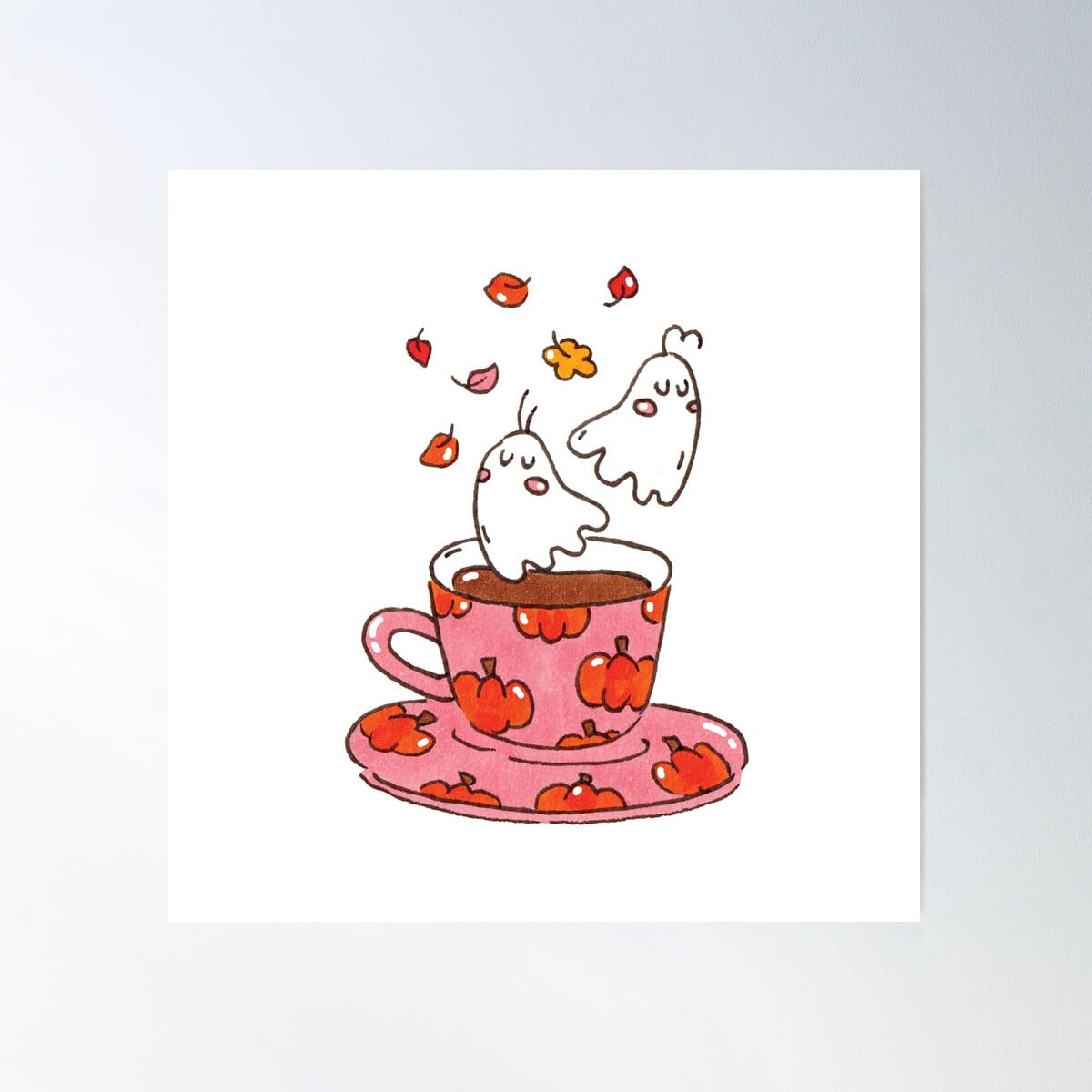 Modroom Spooky Tea Poster, Modern Decor, 24x24 UNFRAMED - Walmart.com