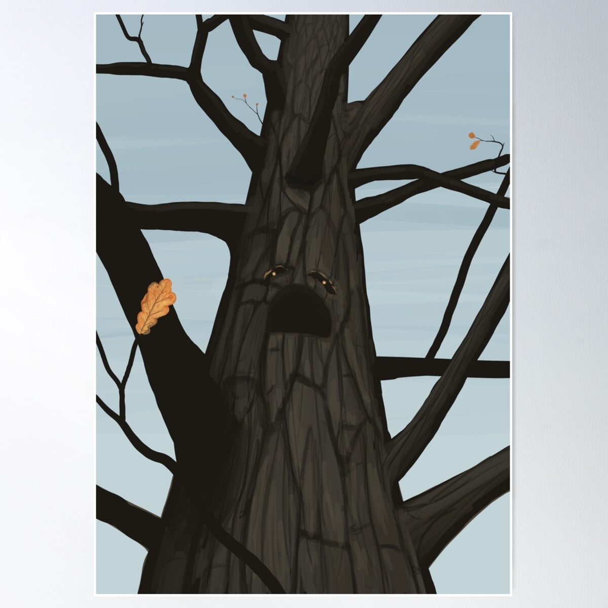 Modroom Spooky Tree Man Poster, Modern Decor, 24x36 UNFRAMED - Walmart.com