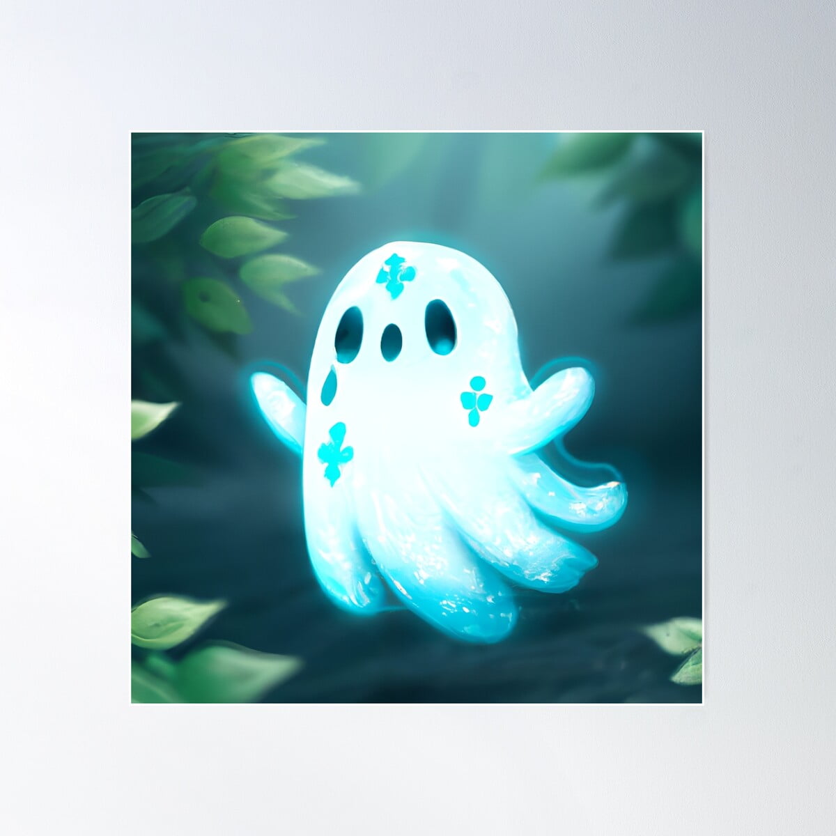 Modroom Spoopy Ghost Poster, Modern Decor, 16x16 UNFRAMED - Walmart.com