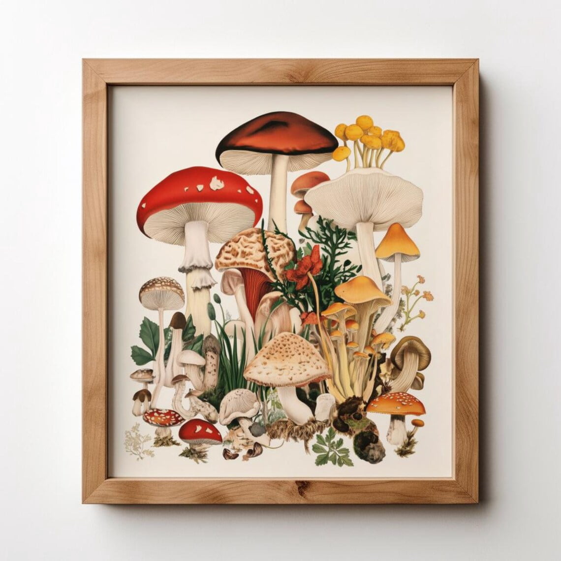 Vintage Mushroom Wall Decornull