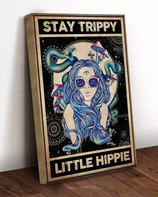 Modroom Stay Trippy Little Hippie Peace Hipster Gypsy Wall Art, Modern ...