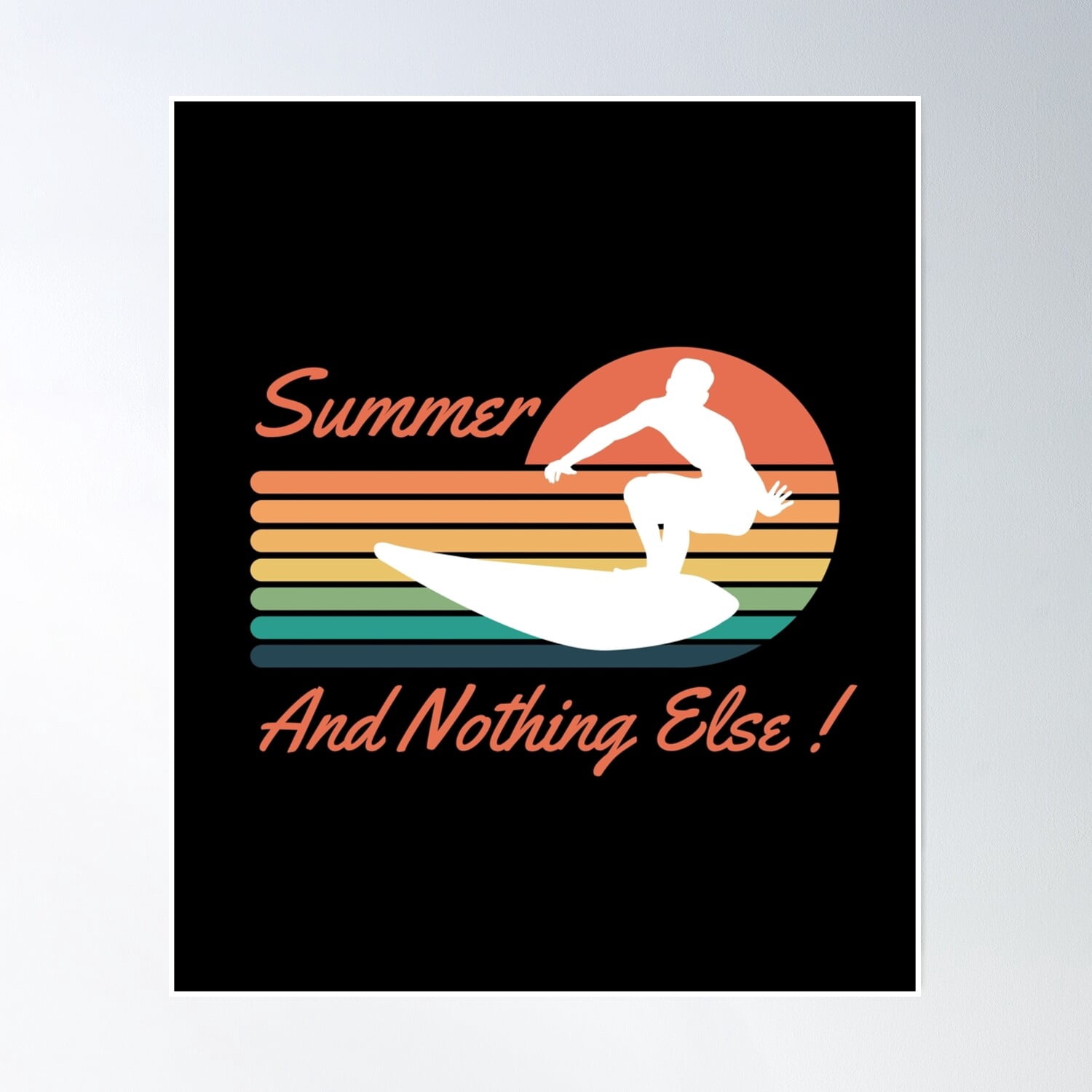 Modroom Summer And Nothing Else Poster Wall Art, Modern Wall Decor ...