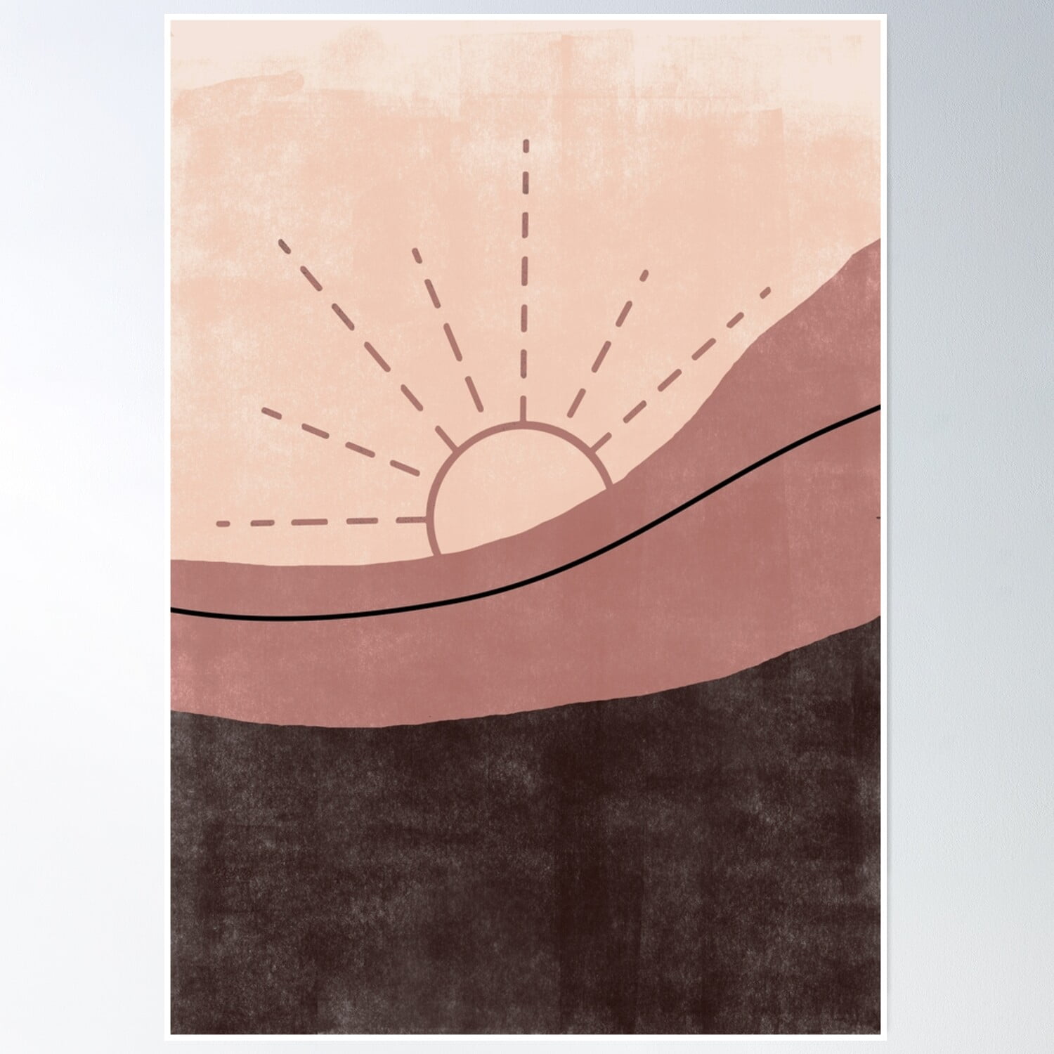 Modroom Sun Terracotta Poster Wall Art, Modern Wall Decor, 16x24 UNFRAMED - Walmart.com