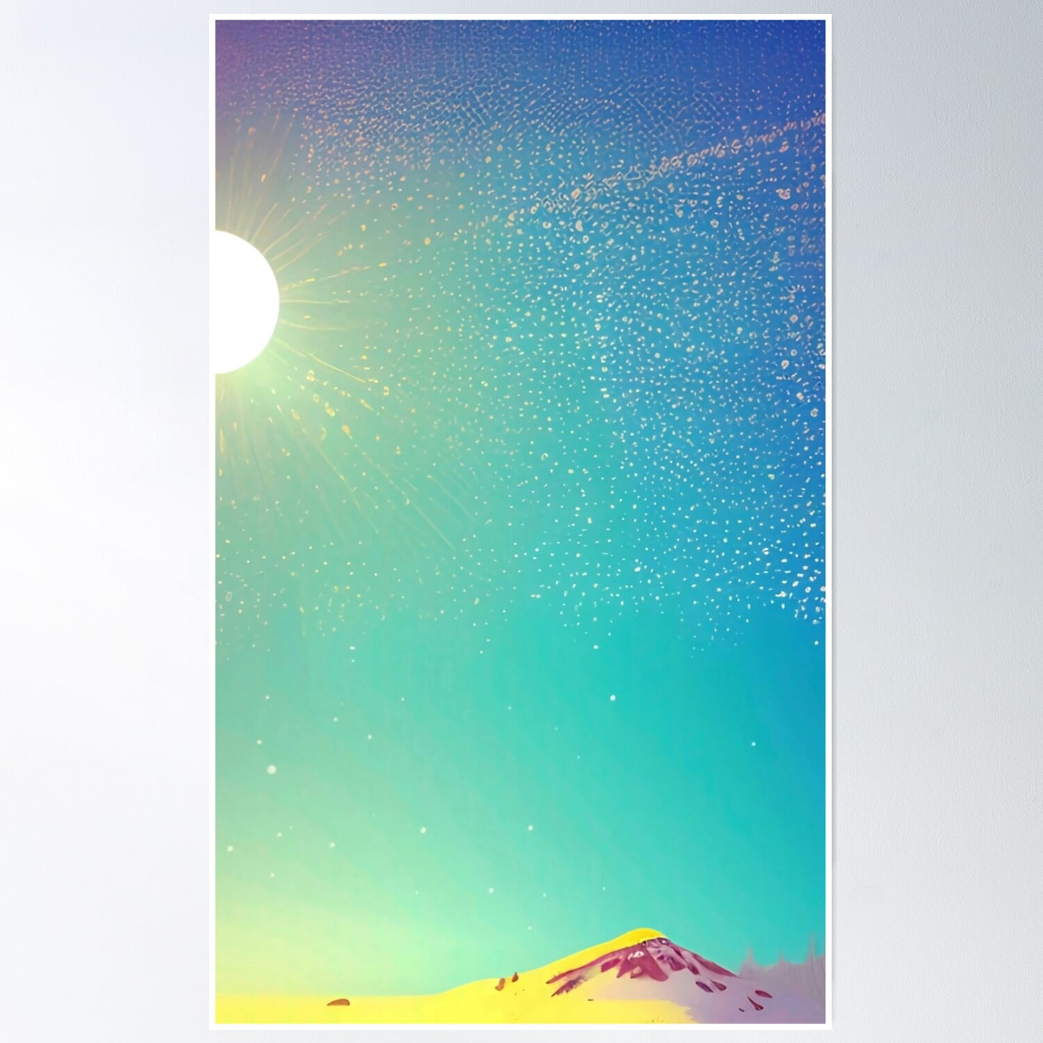 Modroom Sunbeam Poster Wall Art, Modern Wall Decor, 8x12 UNFRAMED ...