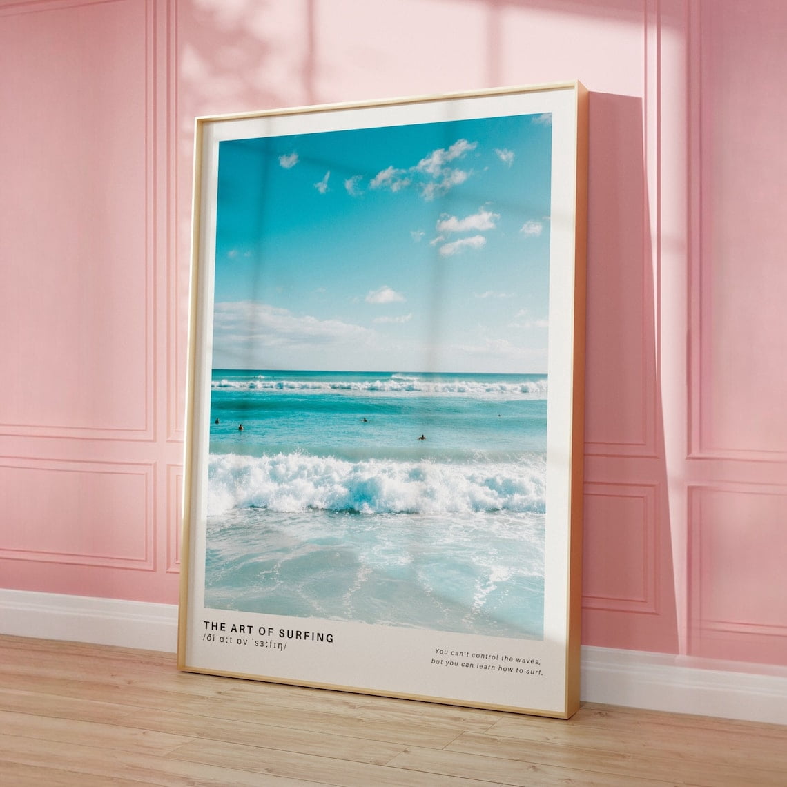 Modroom Surf Wall Art Blue Coastal Print Surfing Photography Print The ...