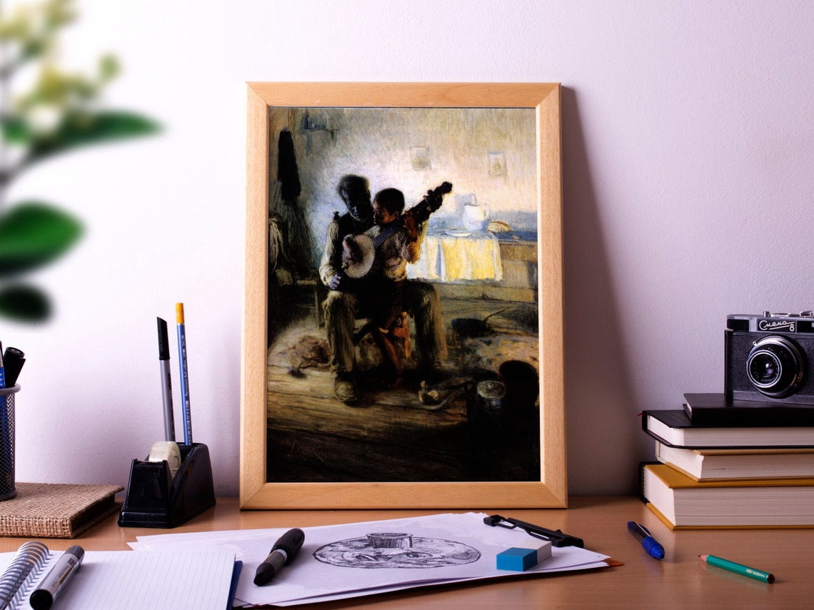 Modroom The Banjo Lesson Poster Classic Cultural Art Poster Wall Décor ...