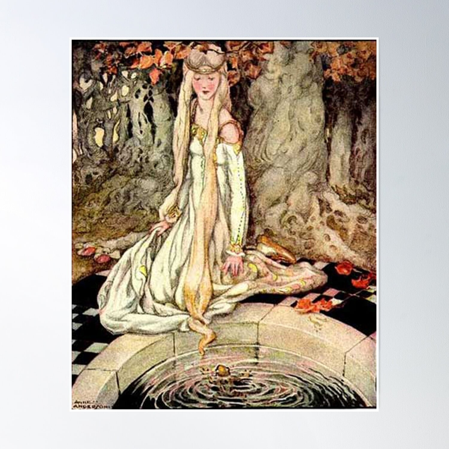 Modroom The Princess And The Frog - Anne Anderson Vintage Illustration ...