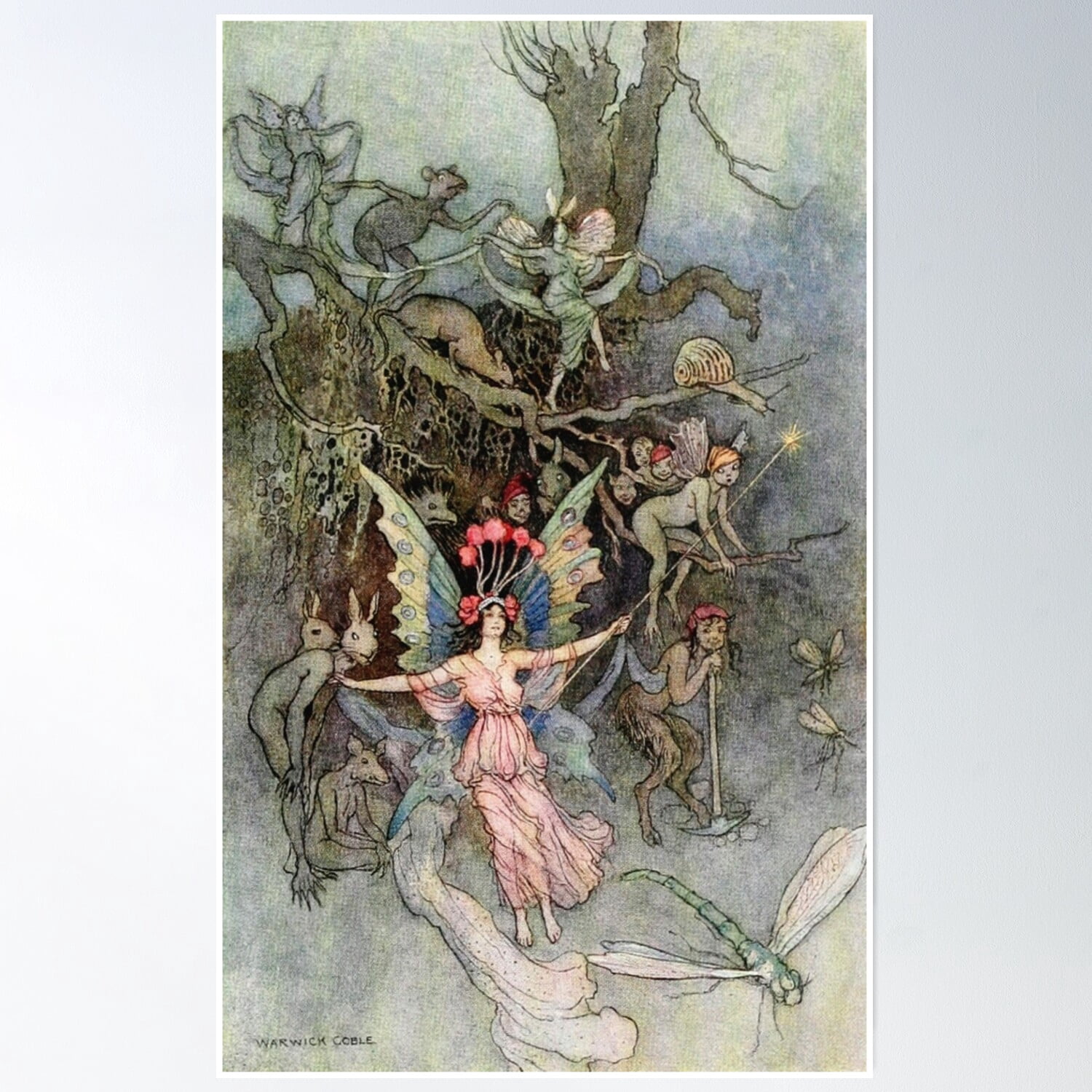 Modroom The Princess And The Goblins Illustration - Warwick Goble ...