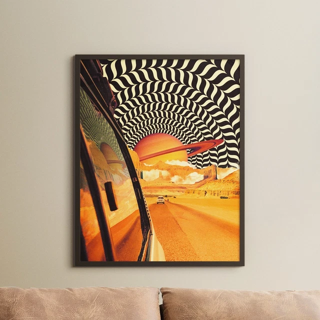 Modroom The Real Road Trip 2 Trippy Optical Illusion Vintage Collage ...