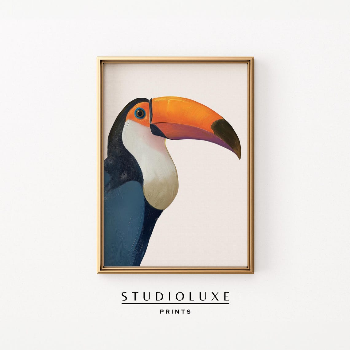 Modroom Toucan Tropical Bird Wall Art | Jungle Animal Illustration ...