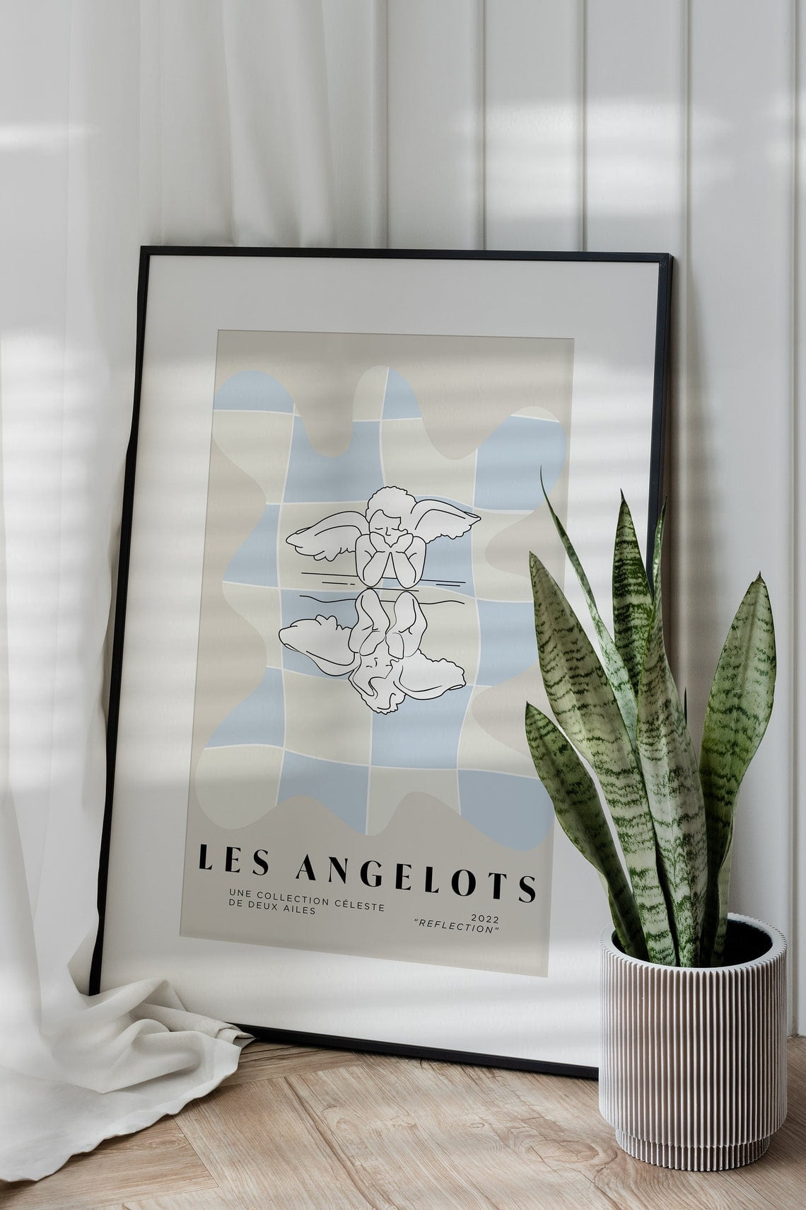 Modroom Trendy Danish Pastel Design Reflecting Cherub Illustration "Los ...