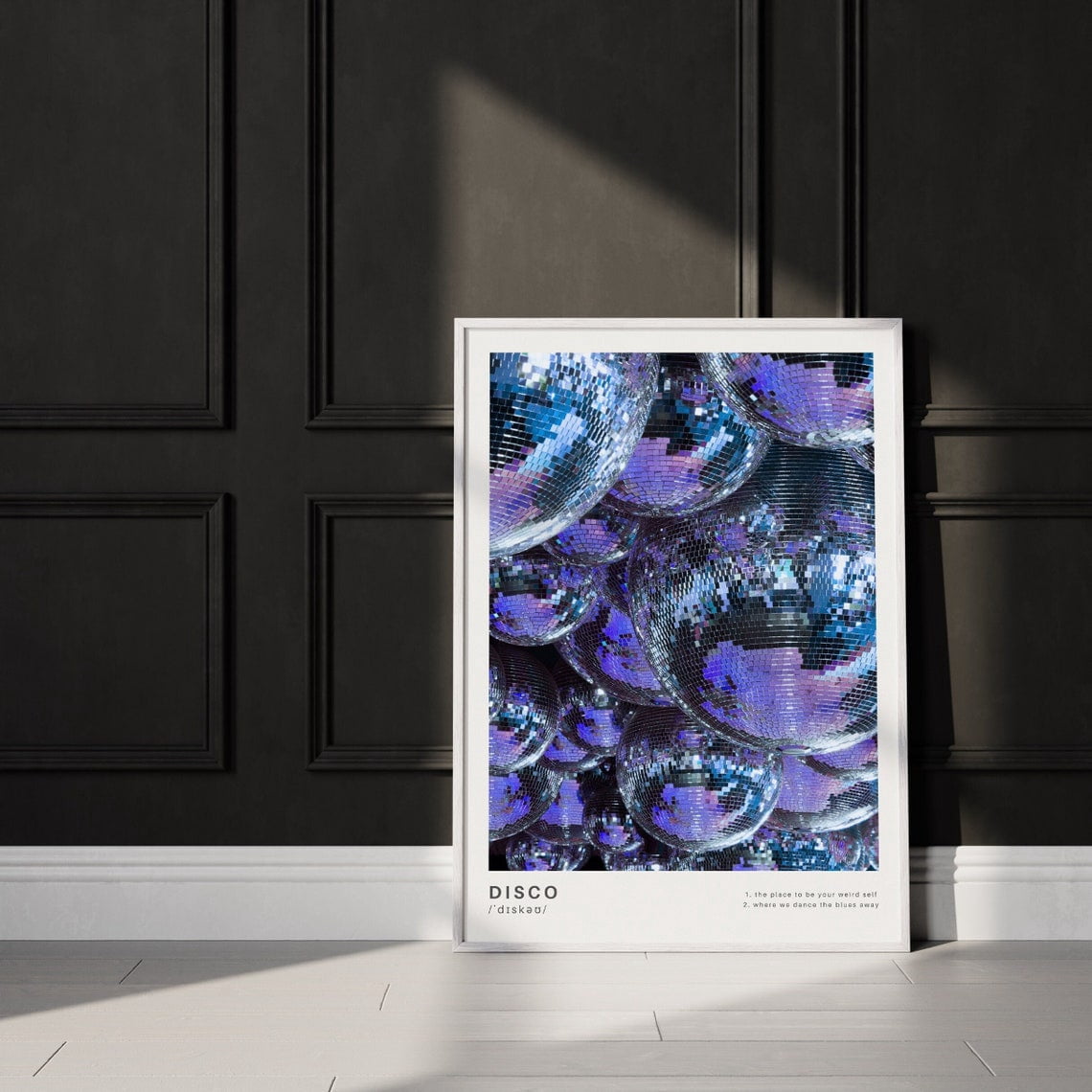 Modroom Trendy Disco Ball Poster Shiny Disco Wall Art Glittery Dorm ...