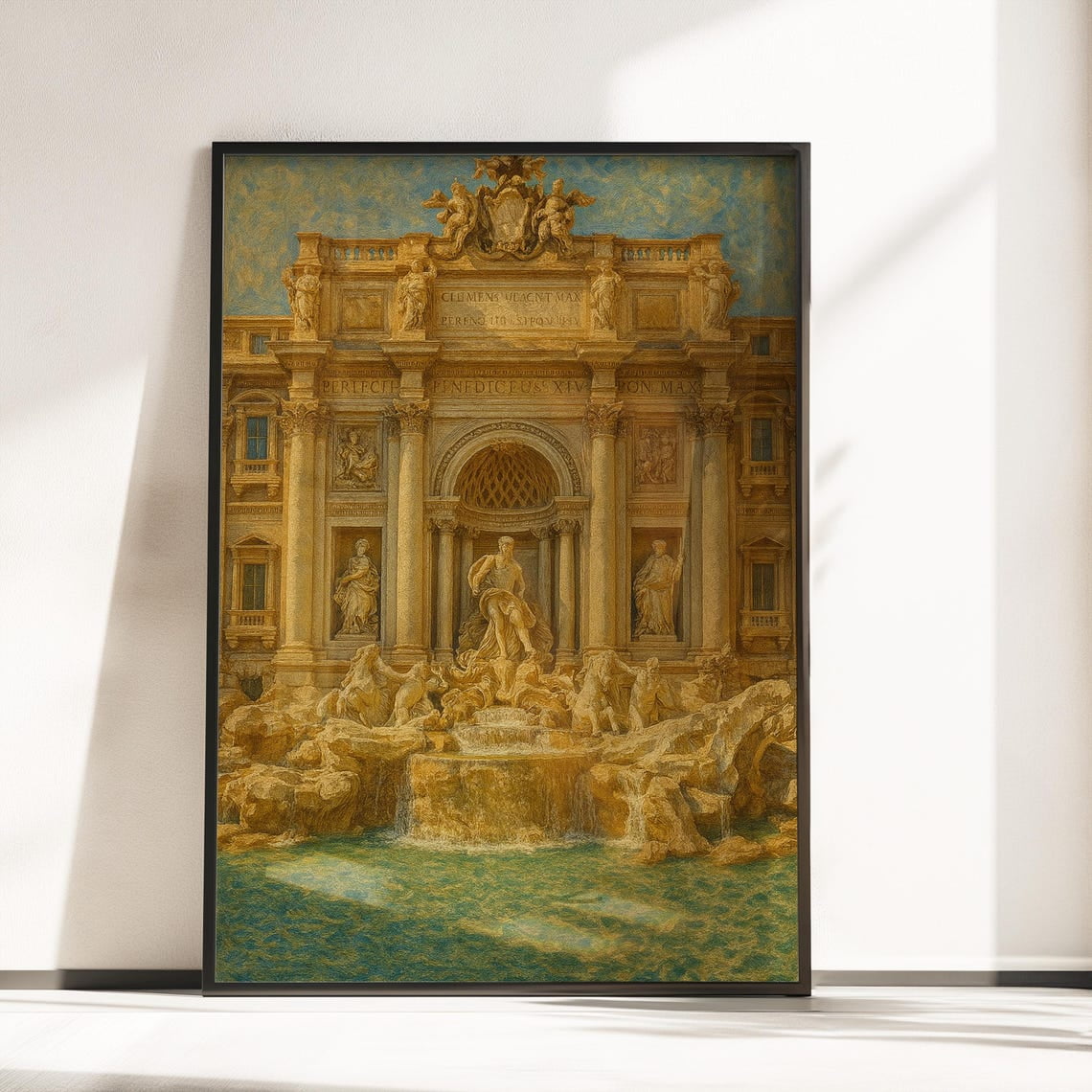 Modroom Trevi Fountain Rome Poster - Classical Italian Architecture ...