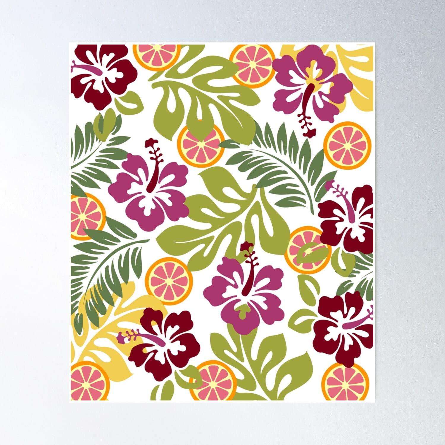 Modroom Tropical Zing Poster Wall Art, Modern Wall Decor, 8x12 UNFRAMED ...