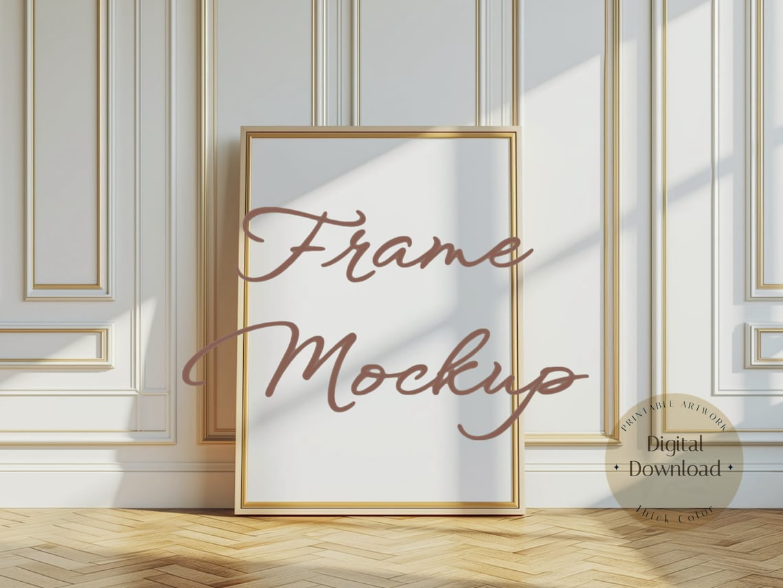 Modroom Unframed Mockup - Interior Square Mockup - Wall Art - - S ...