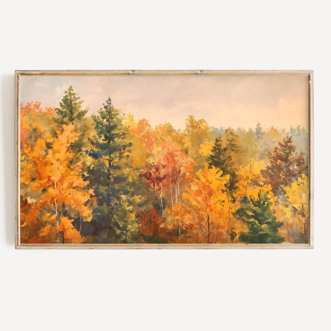 Modroom Unframed Tv Art Fall | Seasonal Autumn Landscape Painting ...
