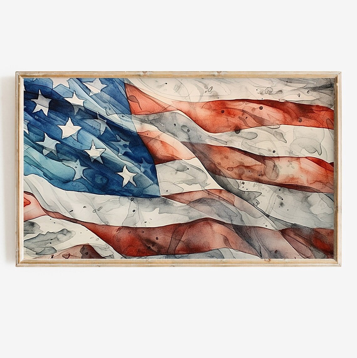 Modroom Unframed Tv Art Fourth Of July Painting, Memorial Day American ...