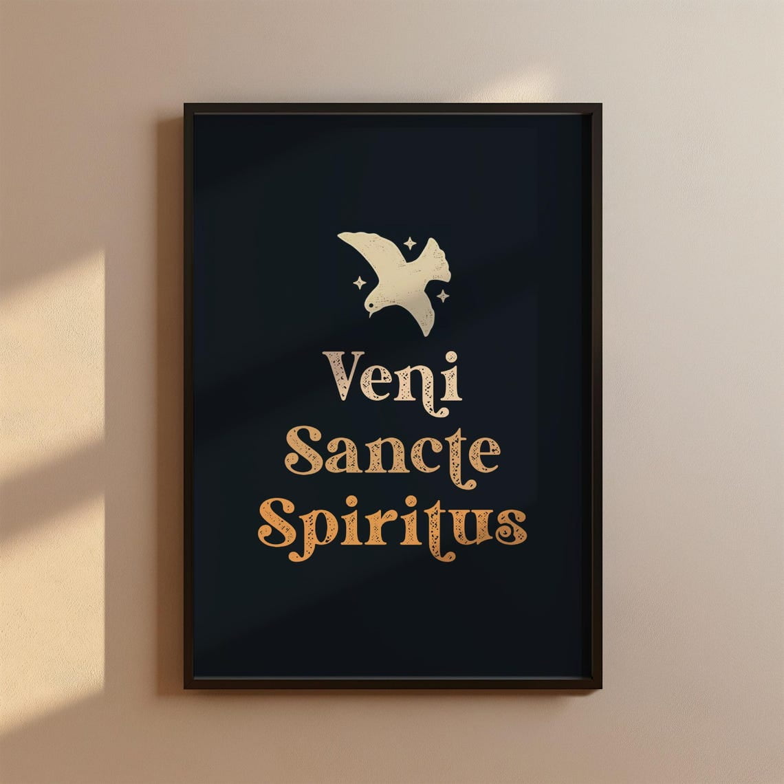 Modroom Veni Sancte Spiritus Print, Come Holy Spirit Wall Art, Catholic ...