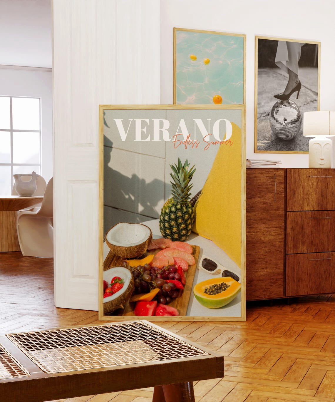 Modroom Verano Poster 70S Summer Wall Art Print Beach Summer House ...