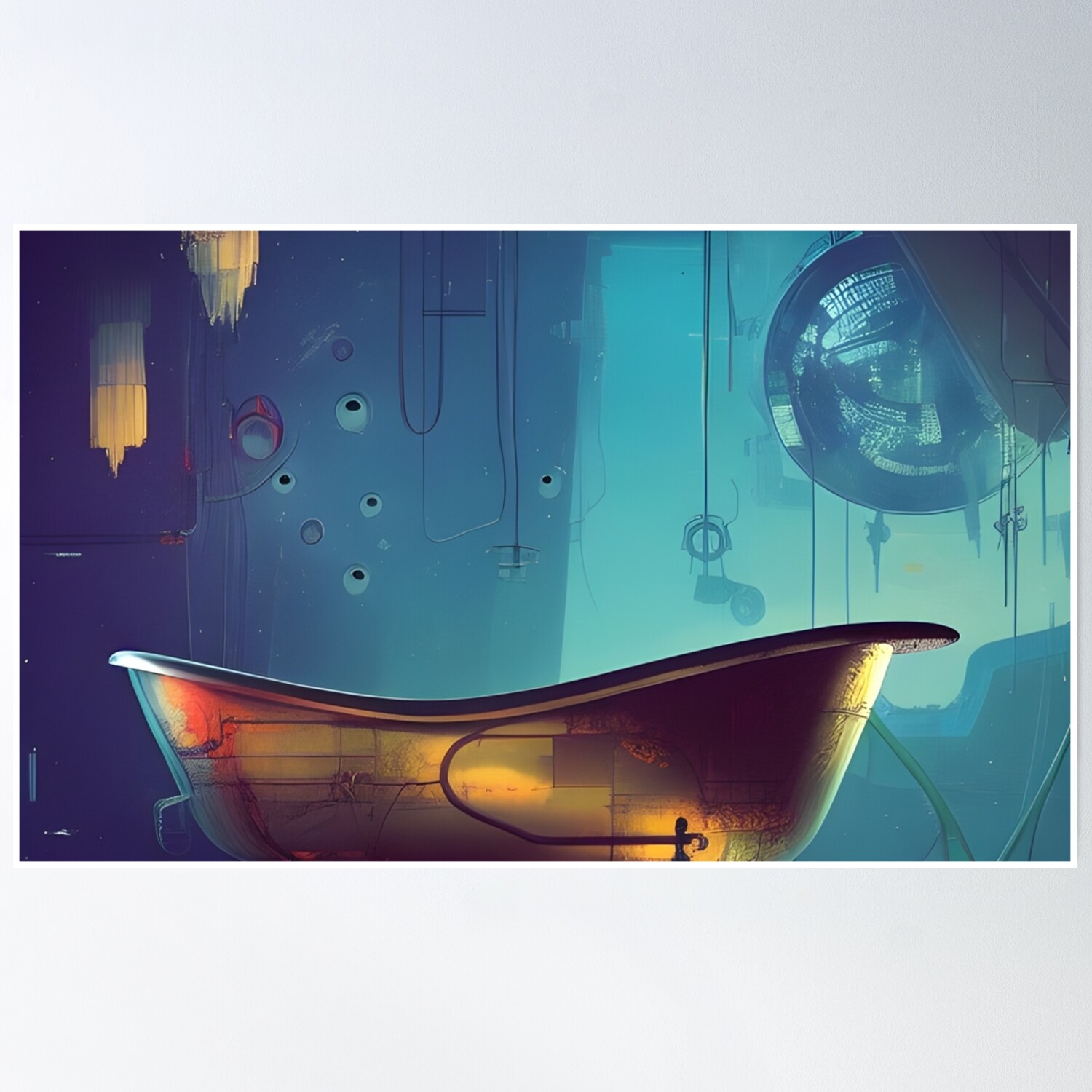 Modroom Vessel Poster Wall Art, Modern Wall Decor, 8x12 UNFRAMED ...