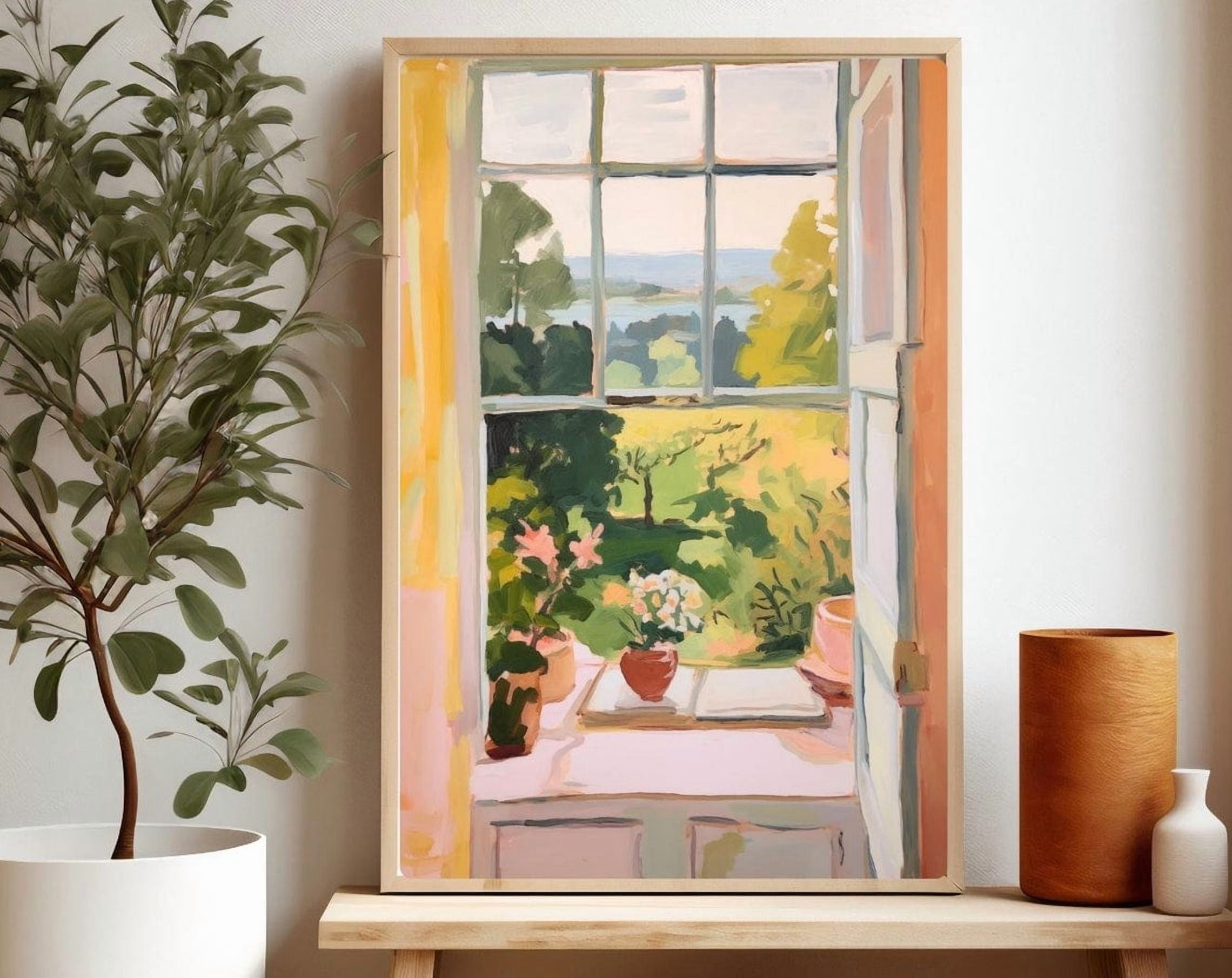 Modroom View Through Window Print, Landscape View, Open Window Print ...