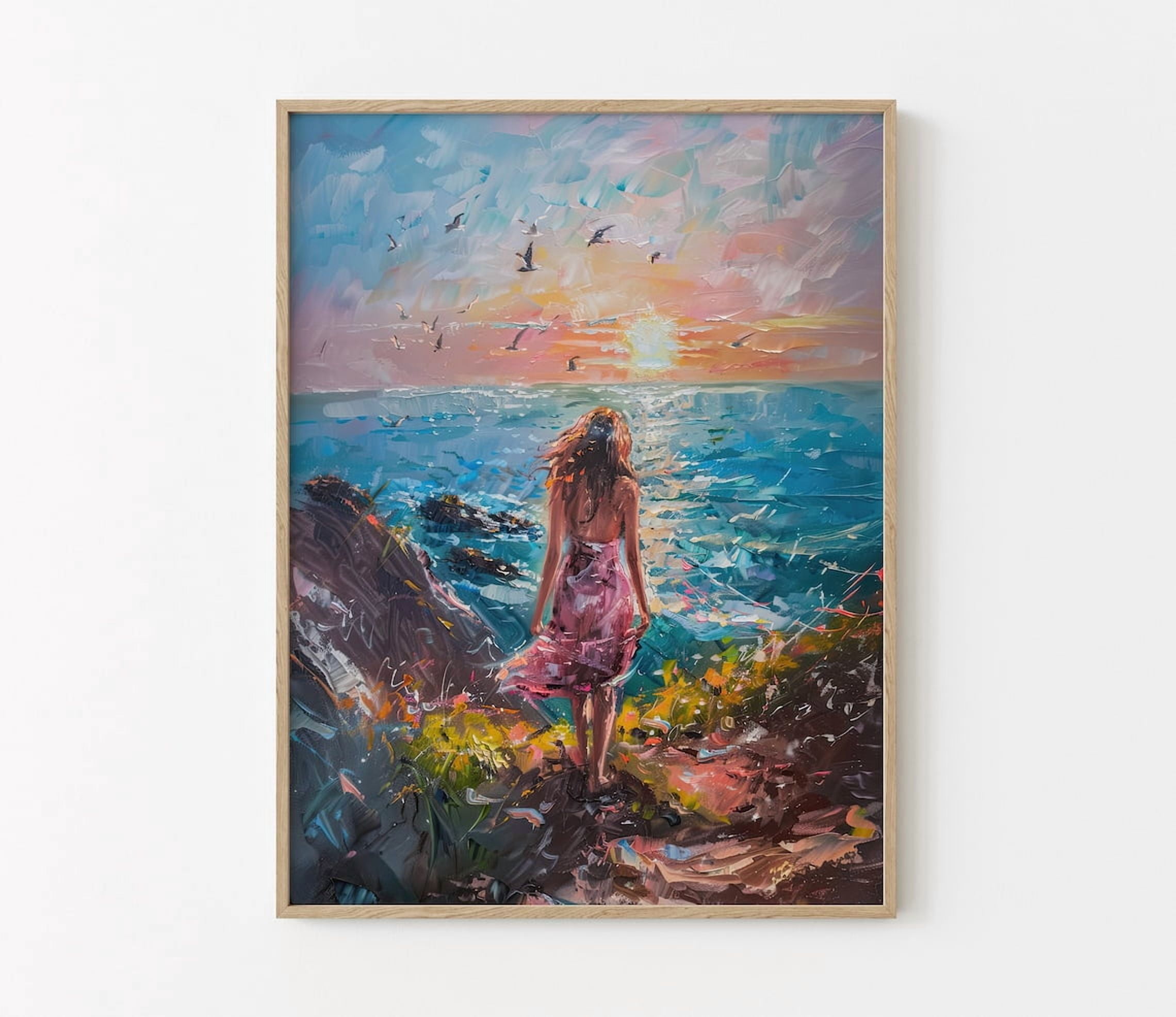 Modroom Vintage Aphrodite By The Ocean Print | Birth Of Venus Myth Fine ...