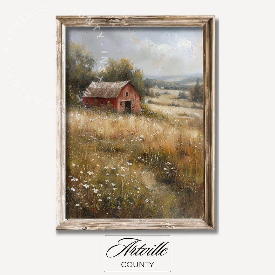 Modroom Vintage Barn Cottagecore Art, Farmhouse Wall Art, Countryside ...