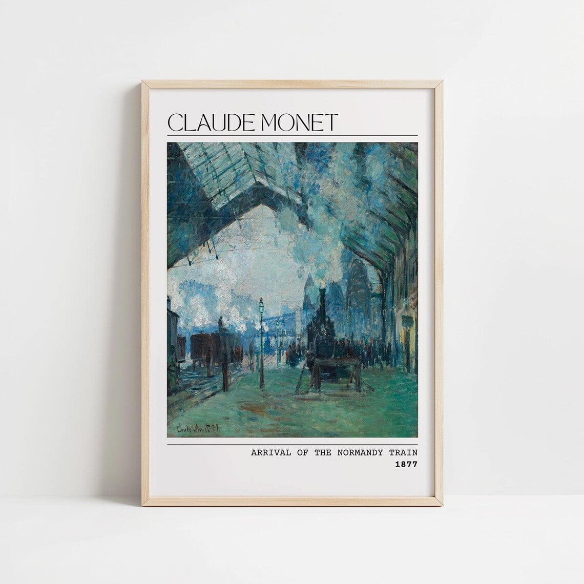 Modroom Vintage Claude Monet Painting | Arrival Of The Normandy Train ...