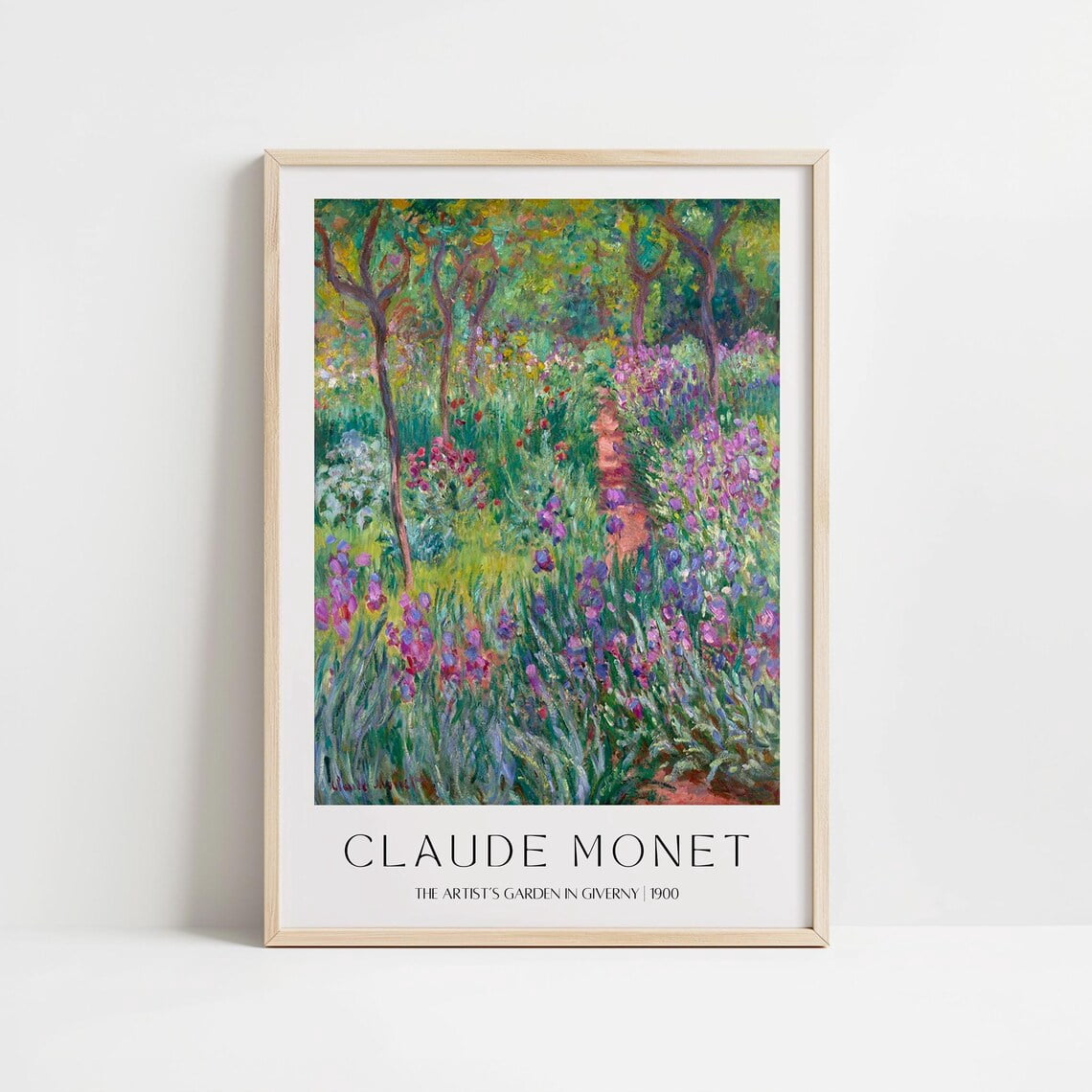 Modroom Vintage Claude Monet Painting | Giverny Garden Wall Art ...