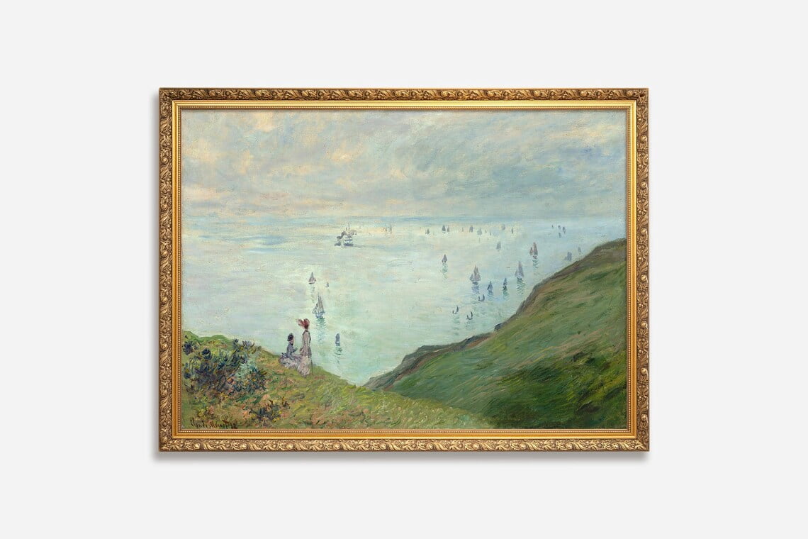 Modroom Vintage Claude Monet Painting | Regatta At Sainte-Adresse ...